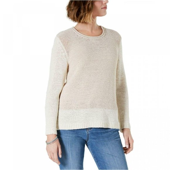 Style & Co. | Sweaters | Nwt Tonal Colorblock Knit Sweater Large ...